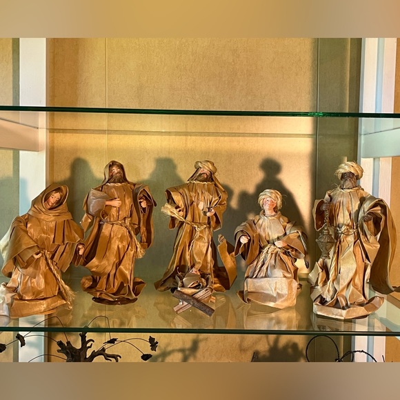 Holiday | Vintage Paper Mache 6 Piece Nativity Set Made In Taiwan ...